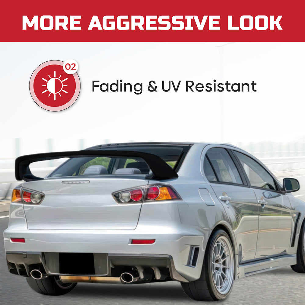 06-17 Mitsubishi Lancer | EVO Style Rear Wing | Gloss, Matte or Carbon ...