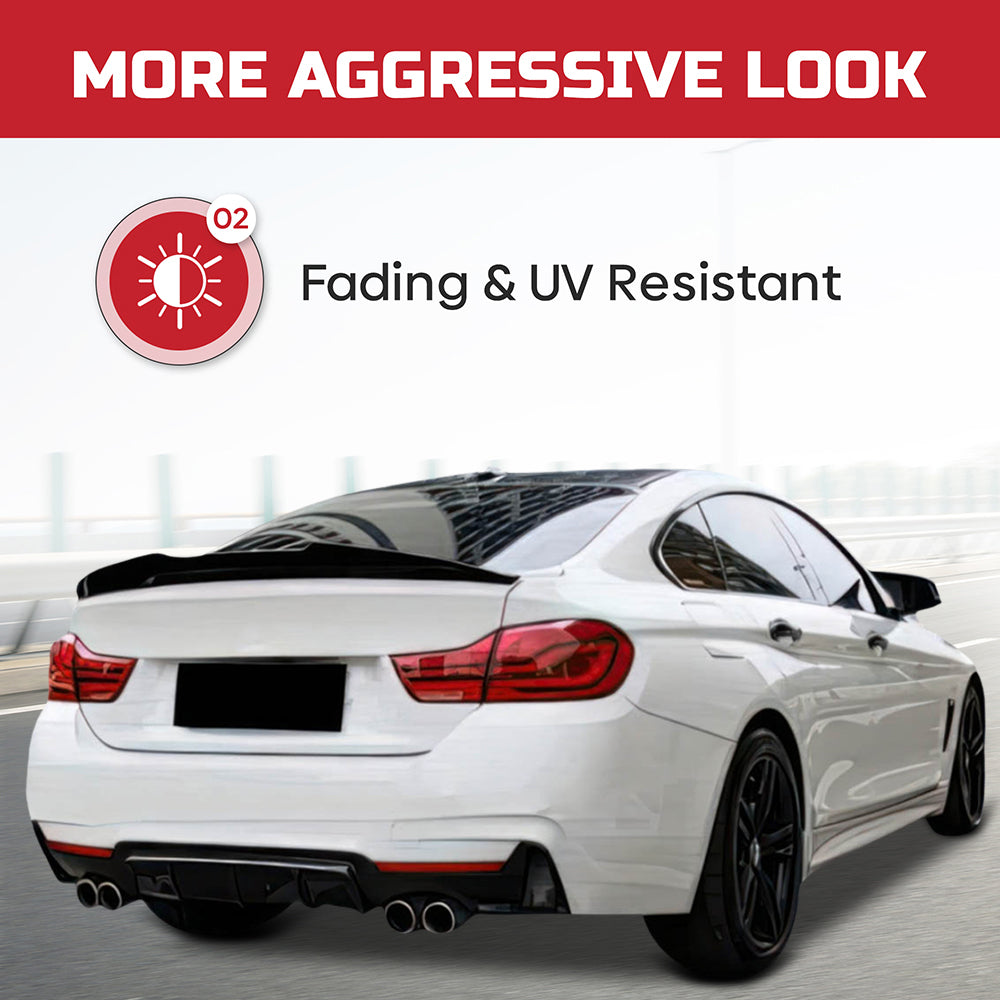 PSM Style Rear Trunk Spoiler - 2012-2019 BMW 4 Series F36 Grand Coupe ...