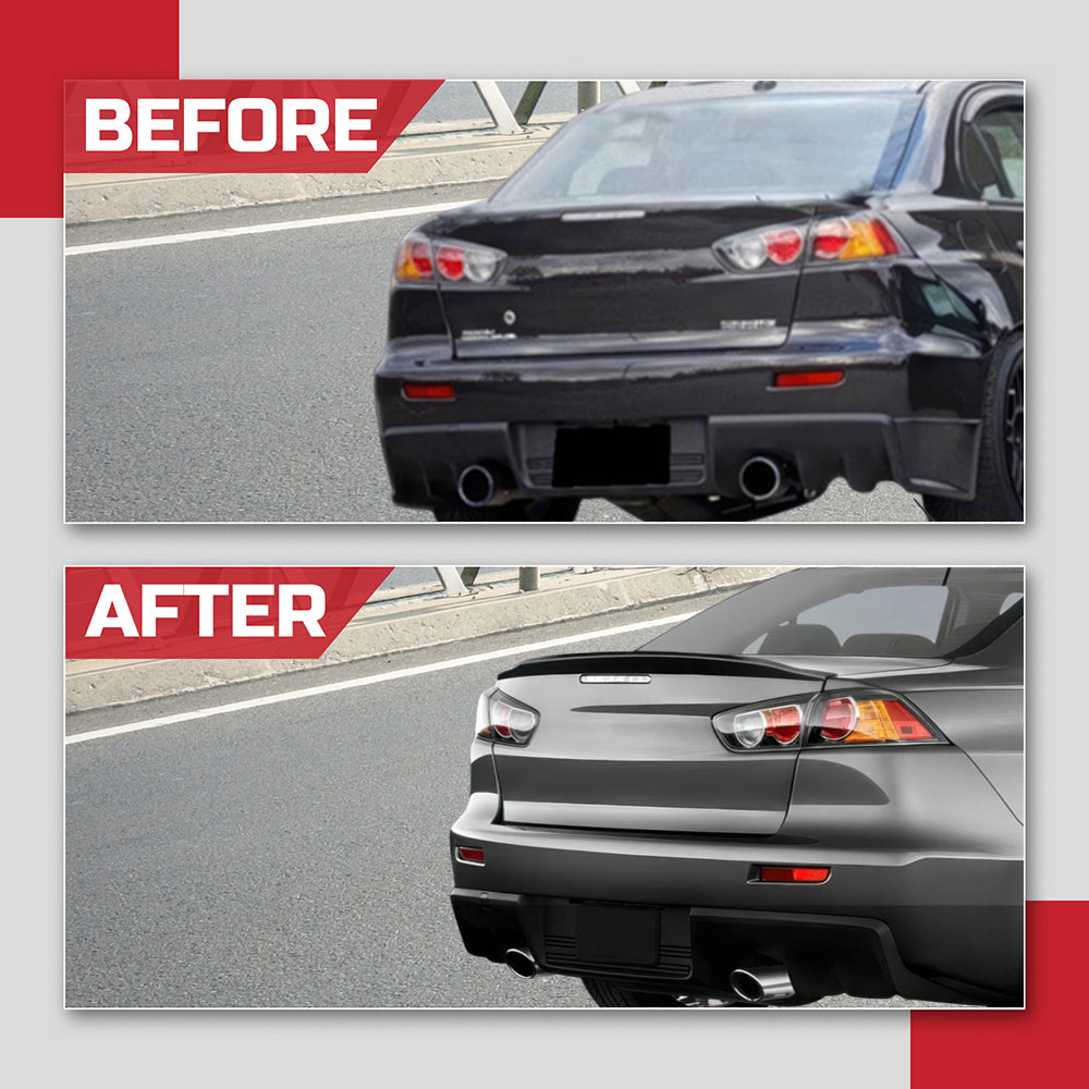 Duckbill Style Trunk Spoiler - 2006-2017 Mitsubishi Lancer 9th & 10th ...