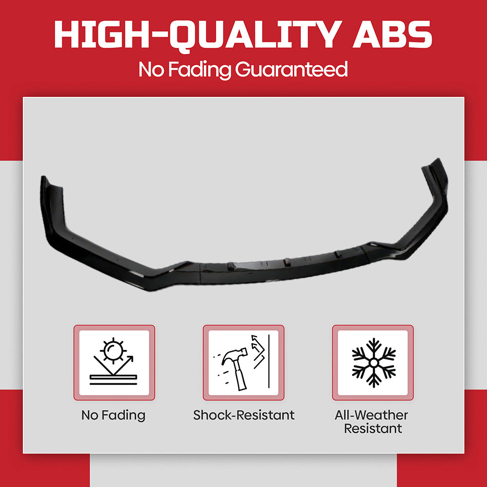 2016-2023 Infiniti Q50 | Sport Style Front Lip Splitter | Gloss Black ...