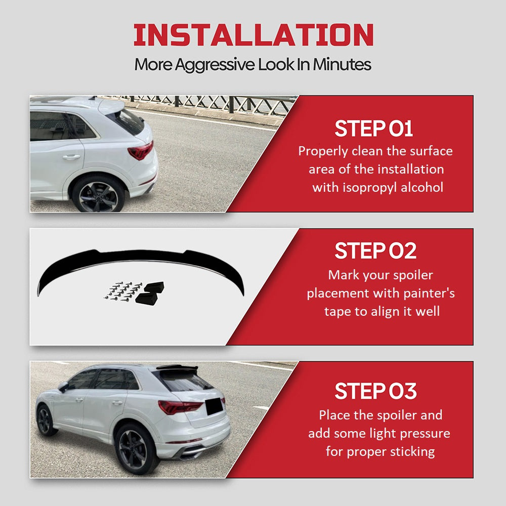 Roof Spoiler For Audi Q3/SQ3/RSQ3 2018-2024 F3 – 285 Motorsport